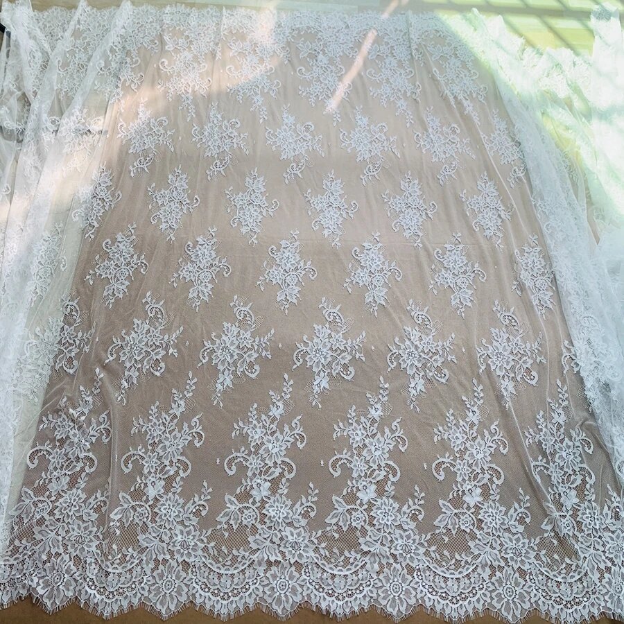 Французское кружево из полиэстера/нейлона 3 м Off White 3 Meters