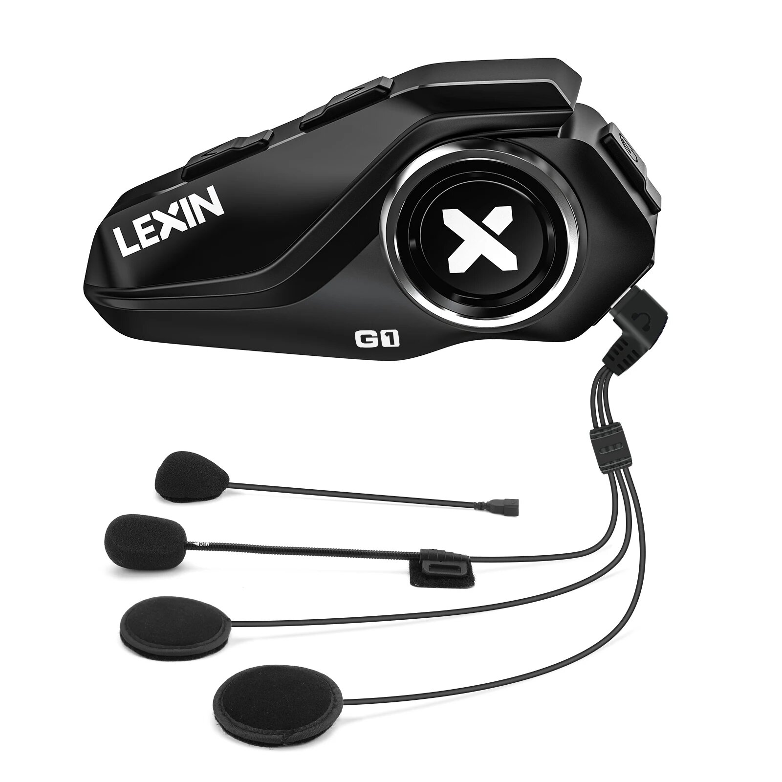 Мотоциклетные Bluetooth-гарнитуры Lexin G1 для шлема, Bluetooth 5.0, динамики высокой четкости, улучшенное качество звука