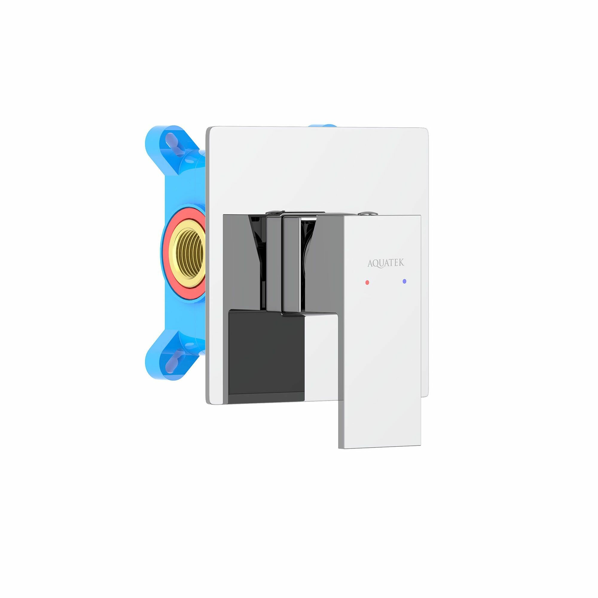 Смеситель для душа (внешняя и скрытая часть) AQUATEK AQ1666CR либра, Хром