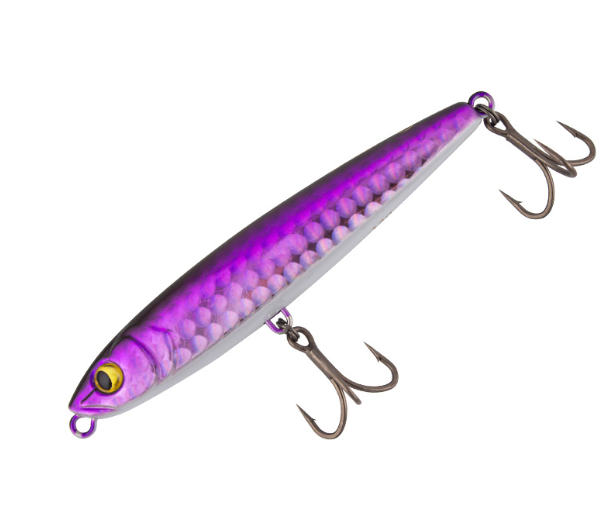 Воблер, тонущий, для хищника, серебристо-сиреневый, 80мм, 10г