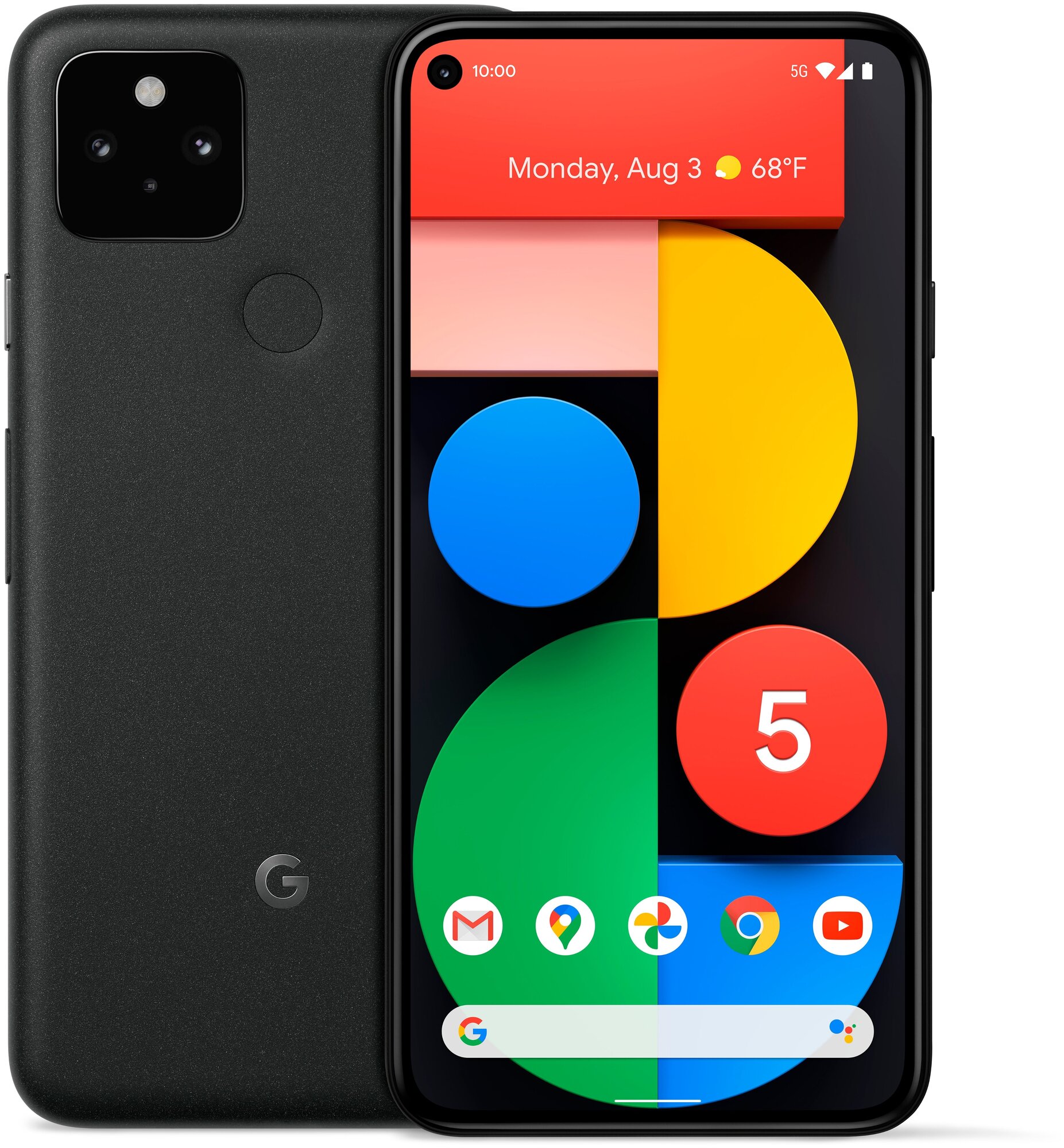 Смартфон Google Pixel 5 8/128 ГБ USA, nano SIM+eSIM, Черный, Black