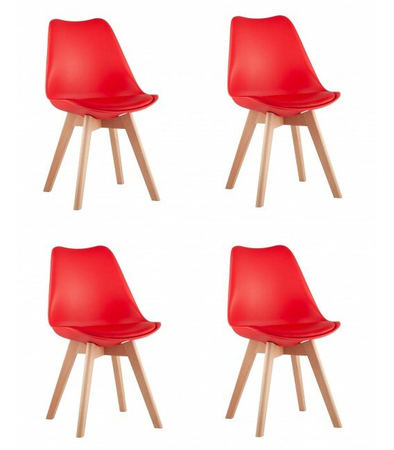 Стул Фальконе NEW красный 4 шт
