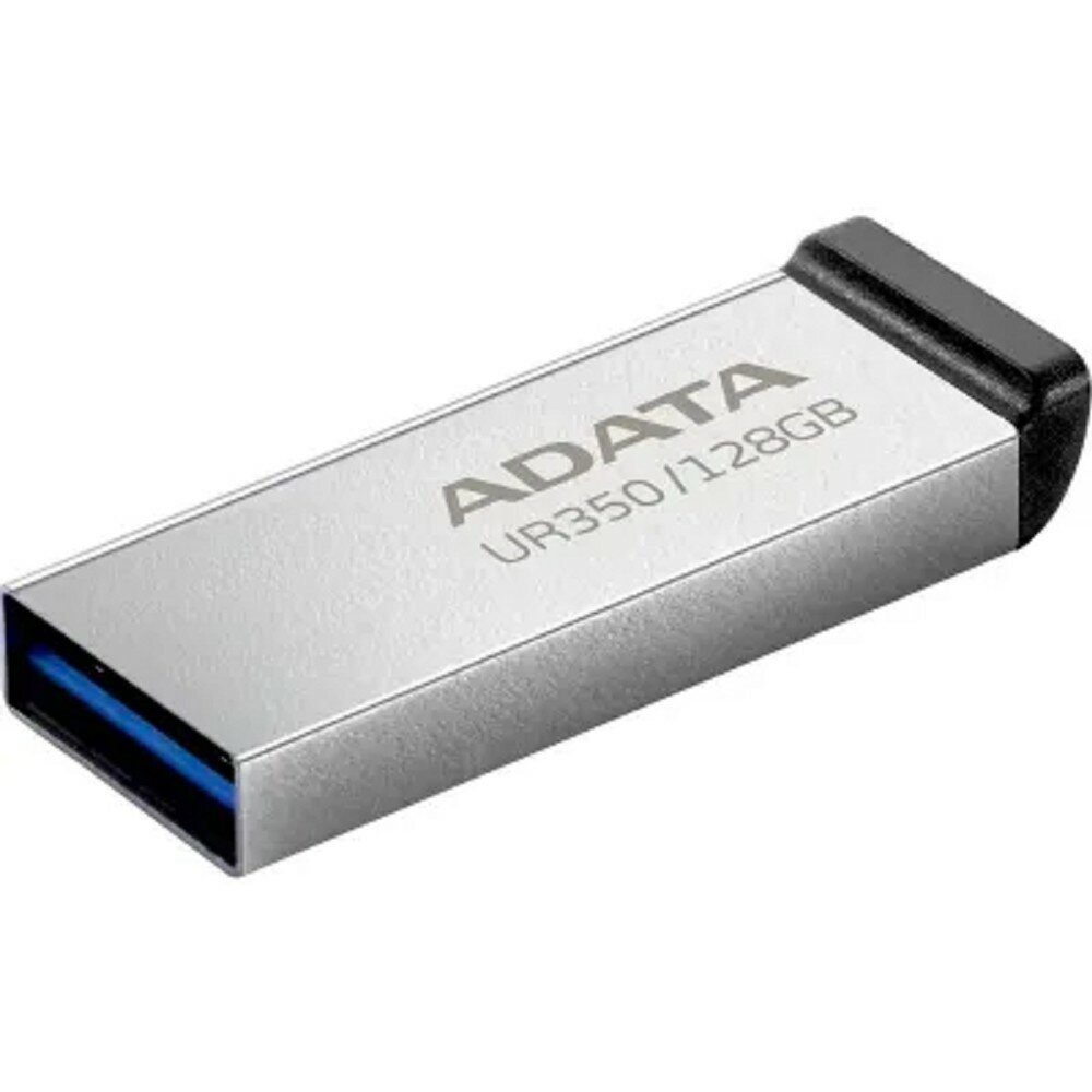 Флешка USB Flash A-Data UR350-128G-RSR/BK, Серебристый 128 ГБ