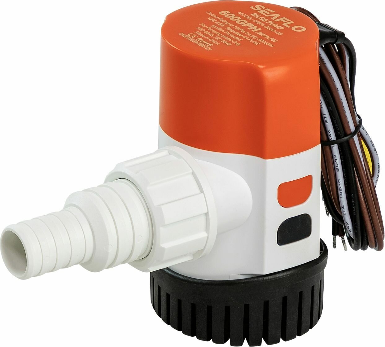 Автоматическая трюмная помпа SeaFlo 12 вольт, 800GPH (3000 л/час) для лодки /катера / яхты водооткач