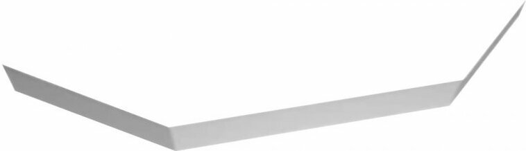 TRAY-S-P-100-SCR-W Экран полуподиум из искусственного мрамора пятиугольный 1000х1000х135, белый (Bia