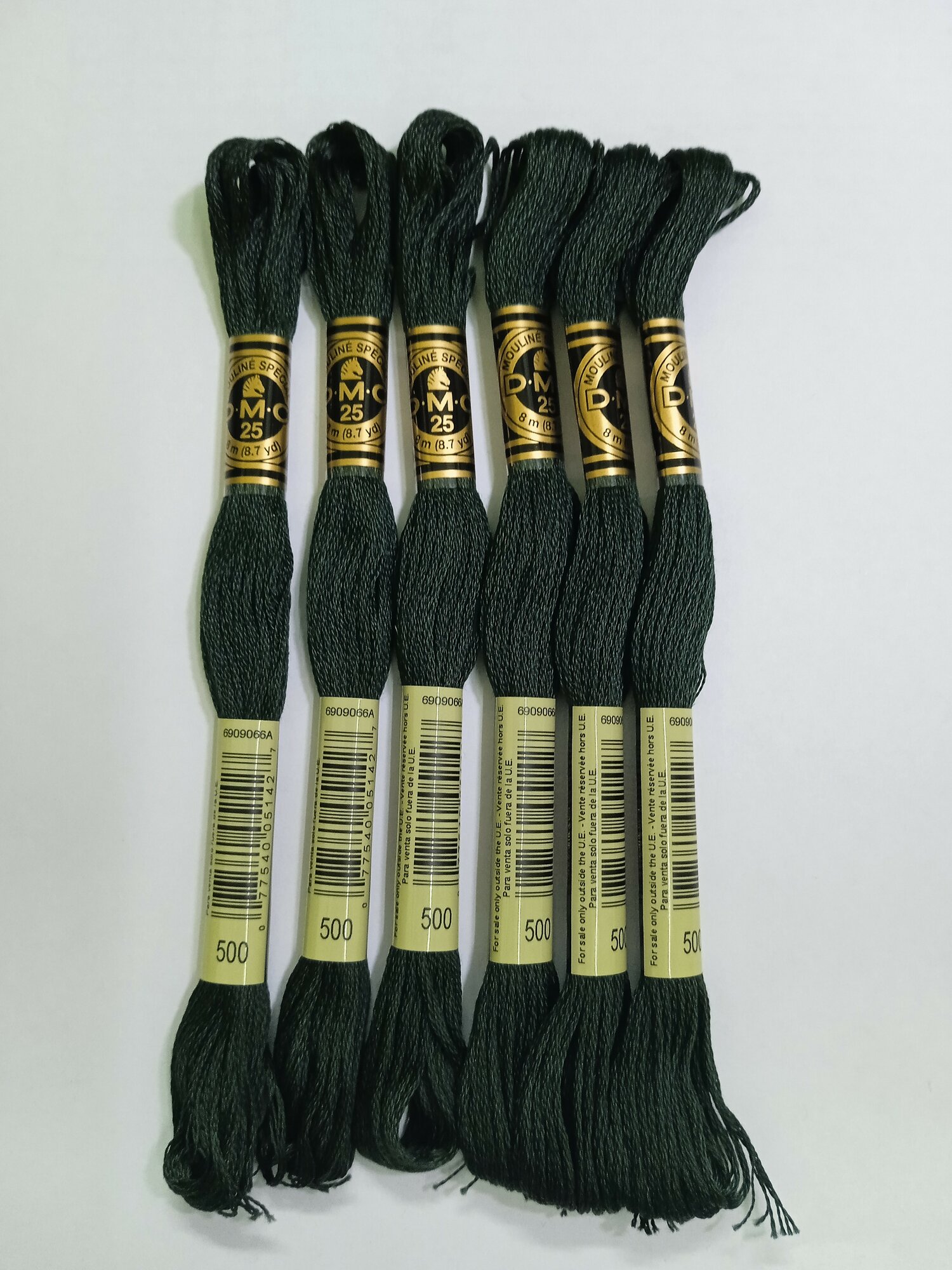 Набор ниток мулине, 8 м, 6 шт DMC-500_6