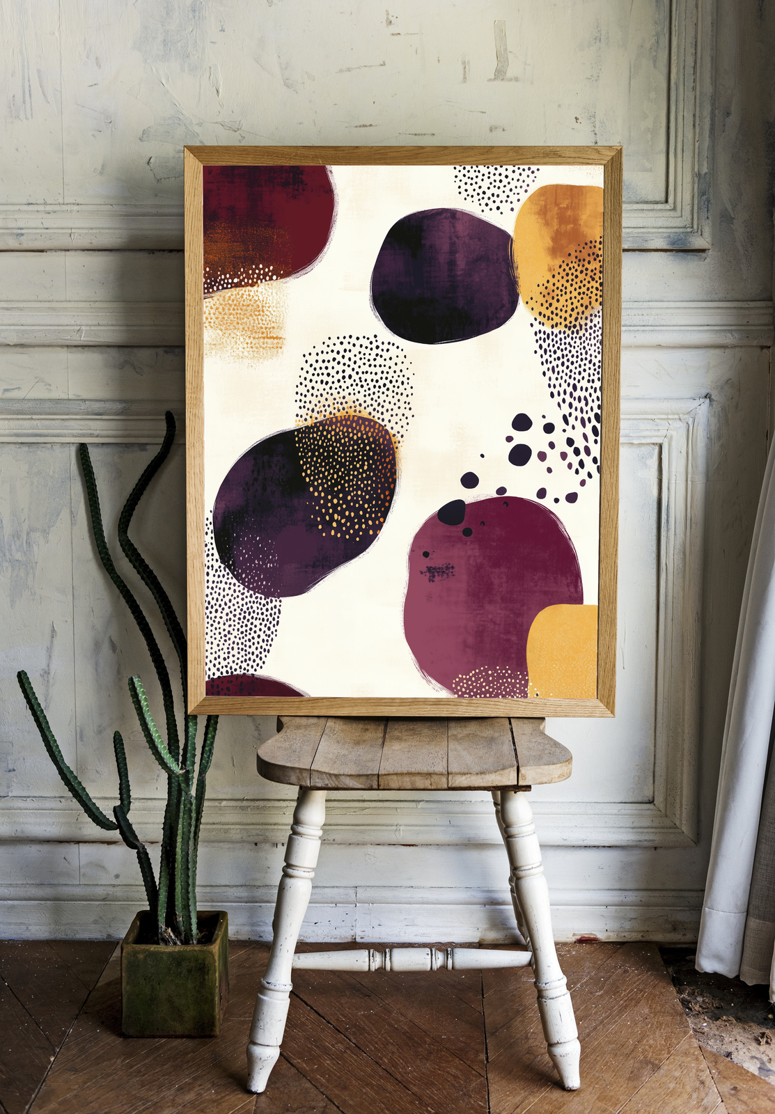 Постер "Абстракция цветных пятен" 60x90 без рамы