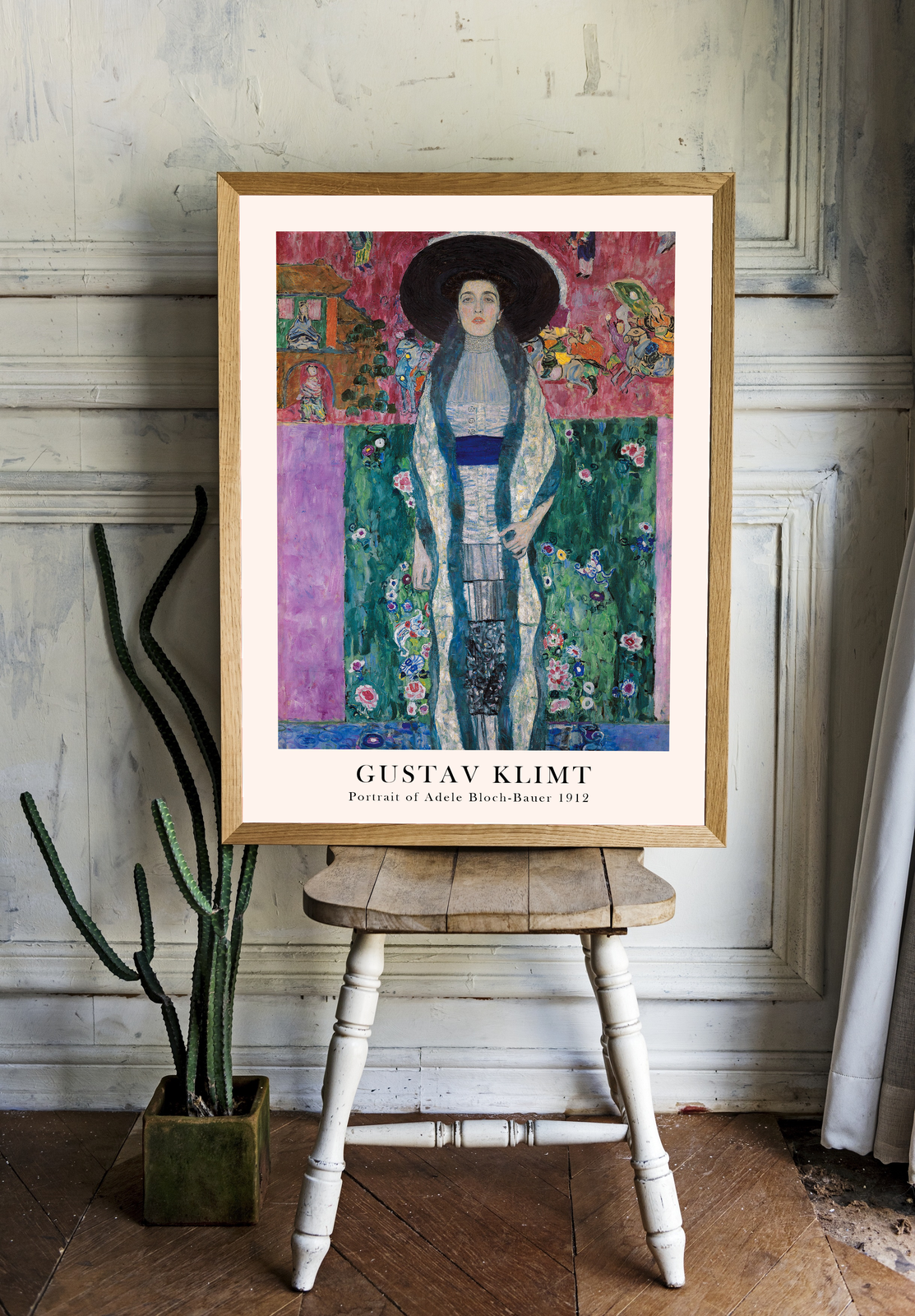 Постер "Густав Климт - Портрет Адели Блох-Бауэр, 1912" 50x70 без рамы