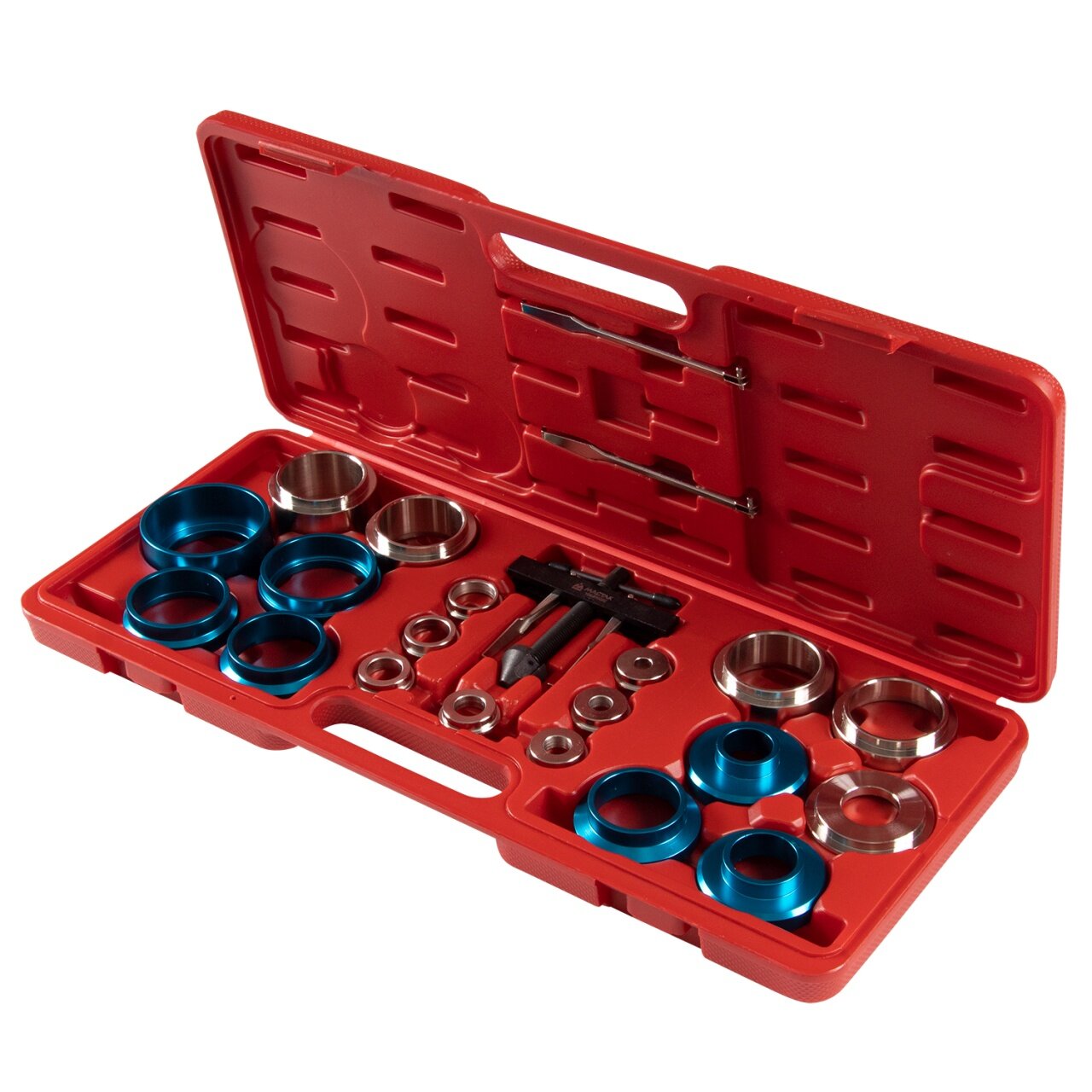 Набор оправок для монтажа и демонтажа сальников, 27-58 мм, кейс, 22 предмета мастак 103-80022C