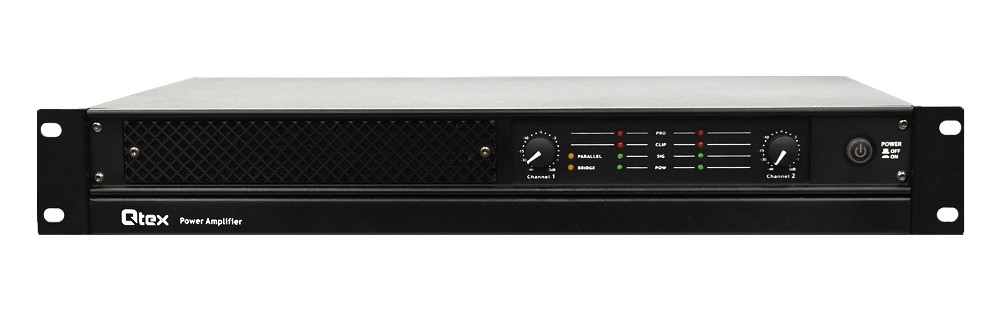 Qtex QAA D10- Усилитель мощности класса TD, 2х1000 Вт – 8 Ом, 2х1500 Вт – 4 Ом, 2х2000 Вт – 2 Ом