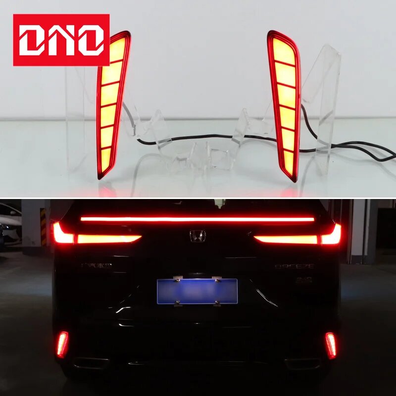 Автомобильные фонари для заднего бампера Honda Breeze 2023, тормозные фонари, сигнал поворота, резервная отражающая лампа, задние противотуманные фонари