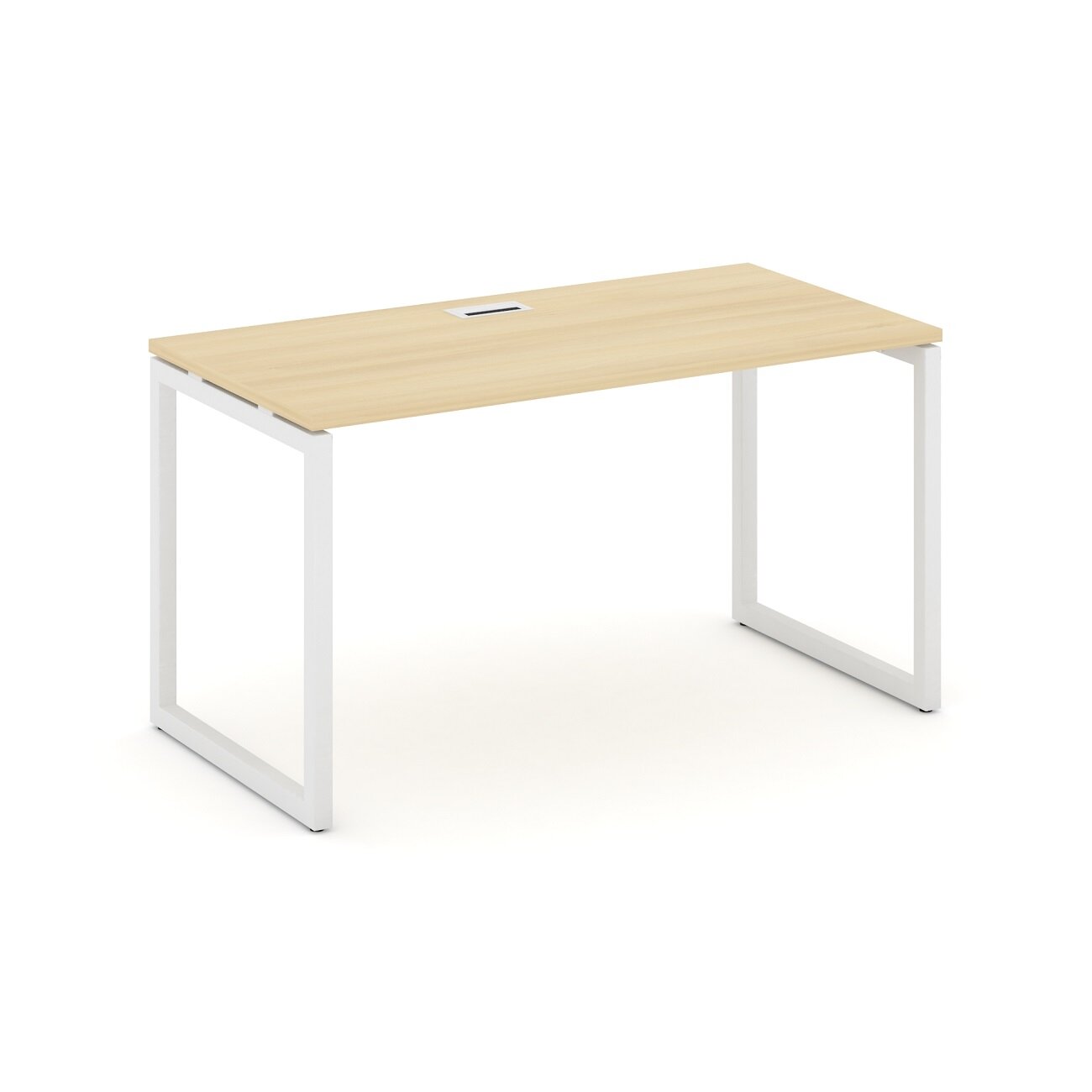 Стол письменный О-образный м/к (сечение 40х40) Стайл Проджект/Style Project Riva SN-4O. SP-002 Акация Лорка/Белый мет. 1180*600*750