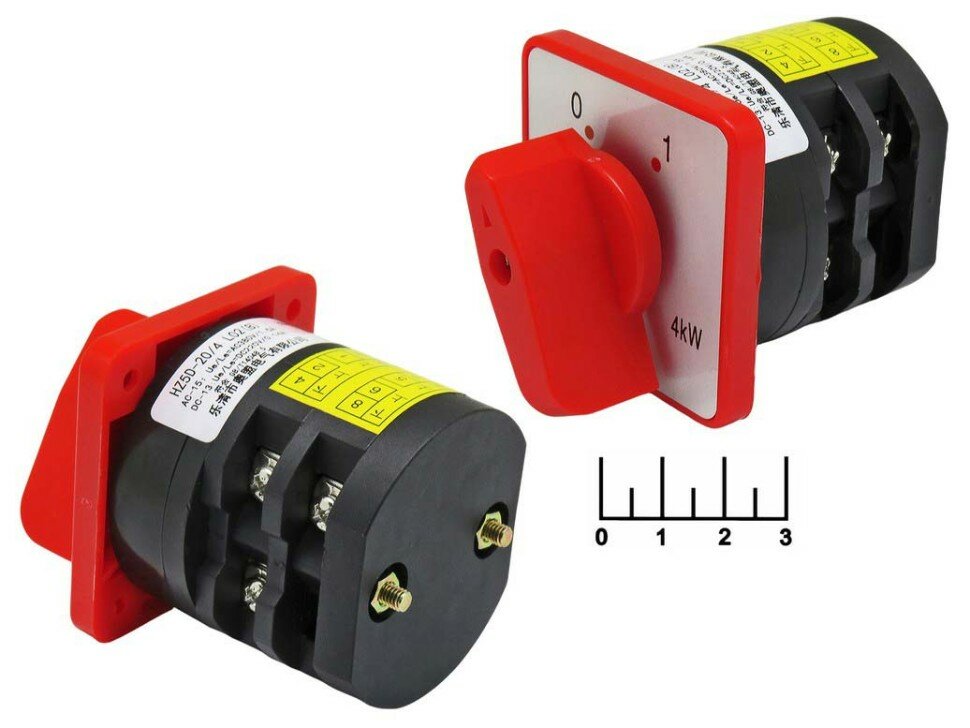 Выключатель пакетный HZ5D-20/4 20A 500V L02(B)