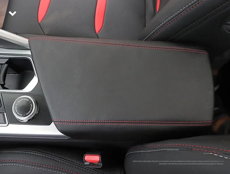 Автомобильный подлокотник, чехол-органайзер для центральной консоли, защитный чехол для Geely Tugella, Xingyue, FY11 2021-2019, детали интерьера red line