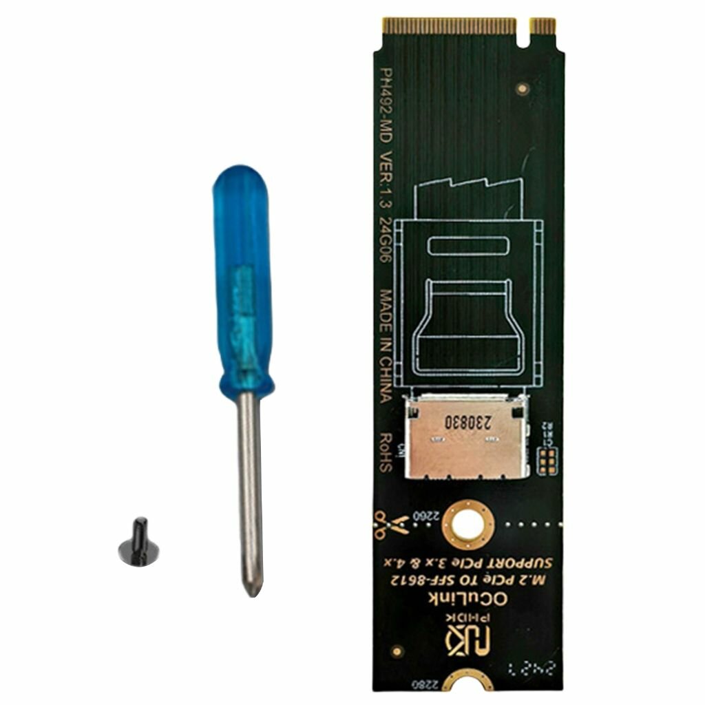 Плата-адаптер M.2 PCIe SFF 8612 для NVMe SSD