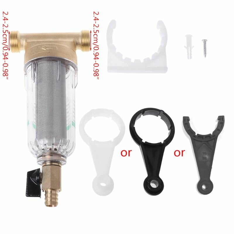 Медный фильтр для воды с сеткой из нержавеющей стали