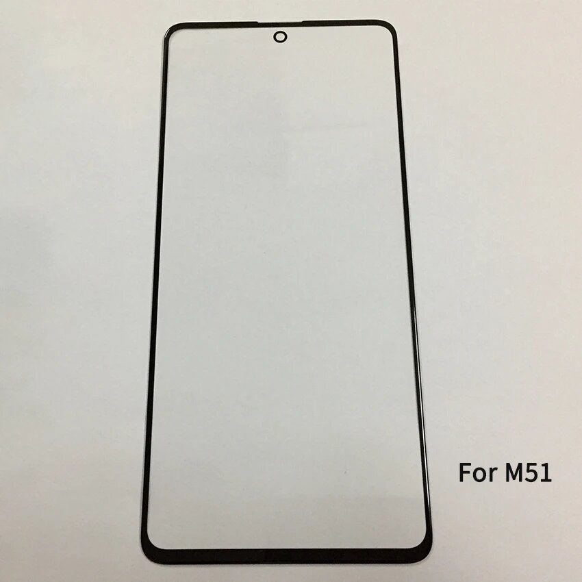 Для Samsung Galaxy M10 M20 M30 M30s M11 M21 M21s M31 M31s M51 Передний внешний экран Стеклянная линза Сенсорная панель Запчасти для ремонта