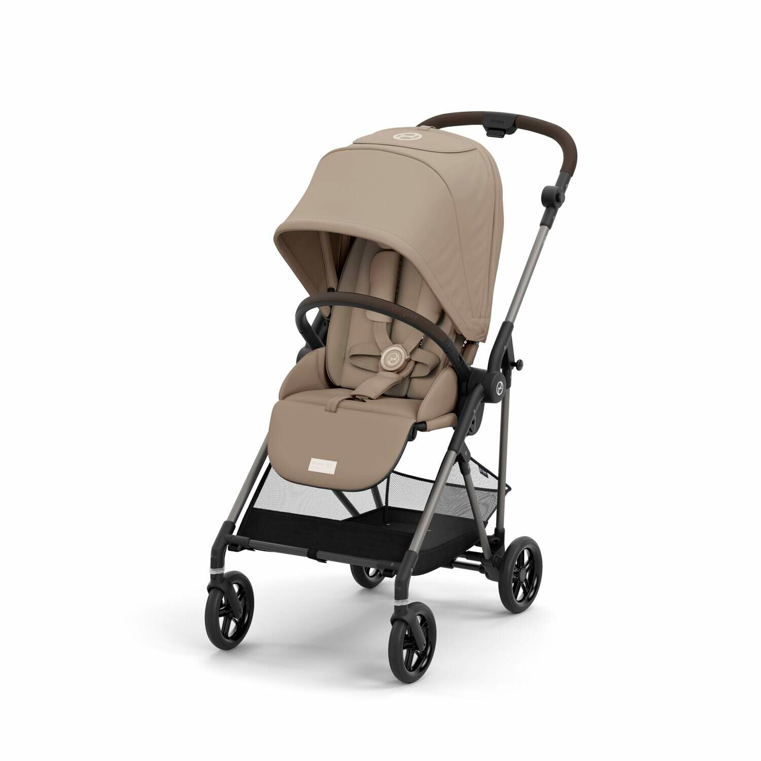 Прогулочная коляска Cybex Melio, цвет Almond Beige RC / Carbon (Бежевый), артикул производителя 525000013