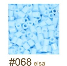 Бусины цилиндрические голубые #068 Elsa, 2.6 мм, 1000 шт