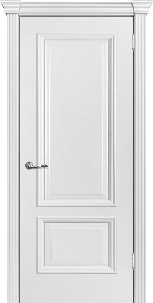 Комплект двери Текона Smalta-Sharm 02 эмаль Ral9010 глухое 200*80 +коробка и наличники