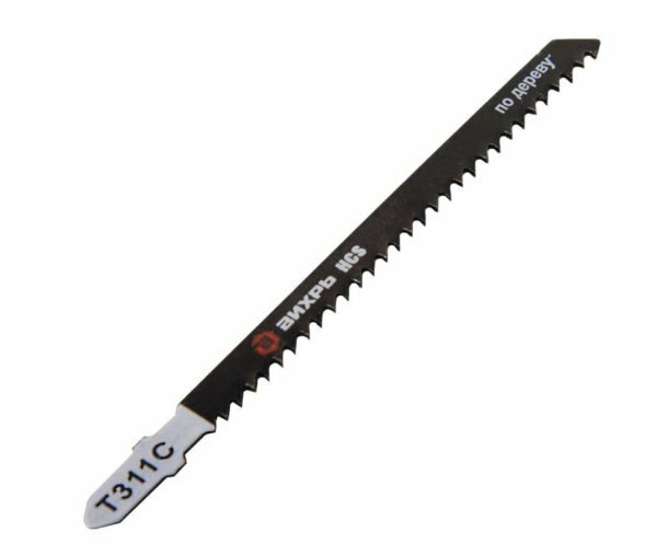 Пилки для лобзика Т311C по дереву, грубый рез 116x95мм (126x100мм) Вихрь