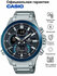 Наручные часы CASIO Edifice, серебряный, синий