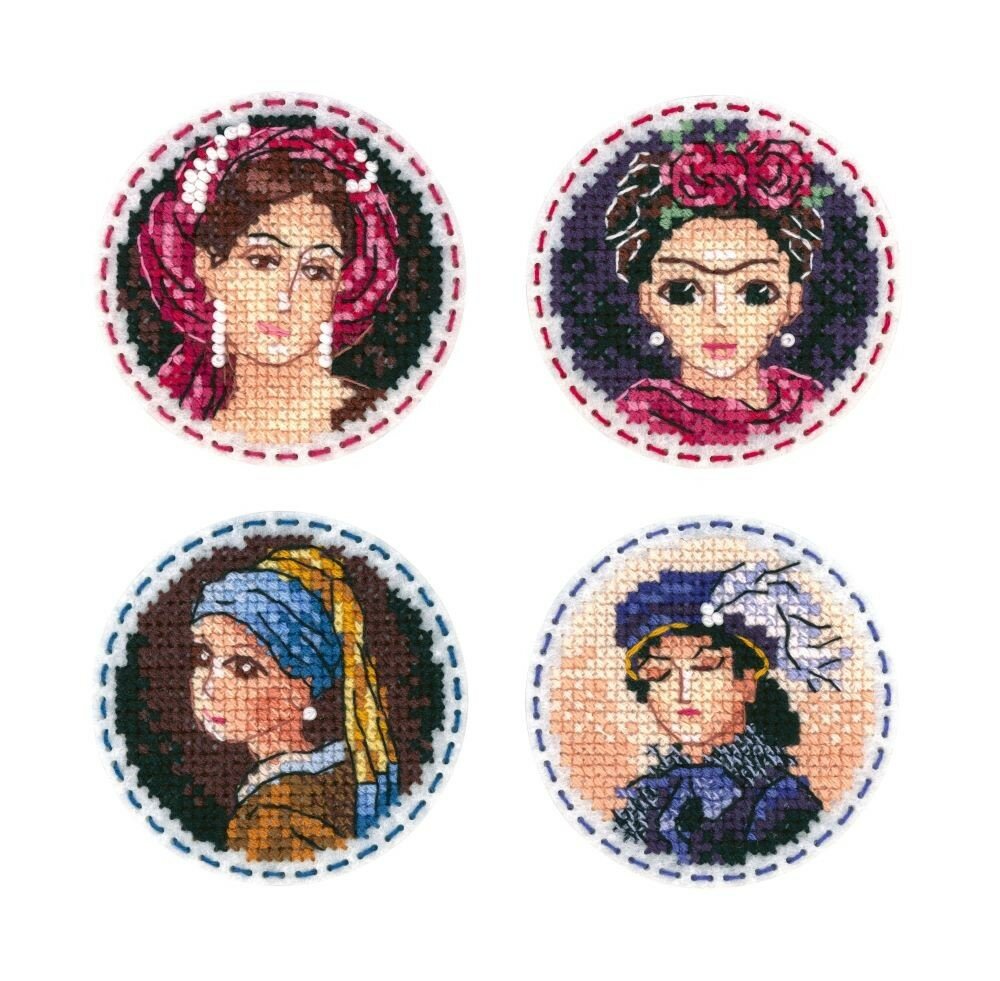 Дамы. Значки. Магниты Т-979