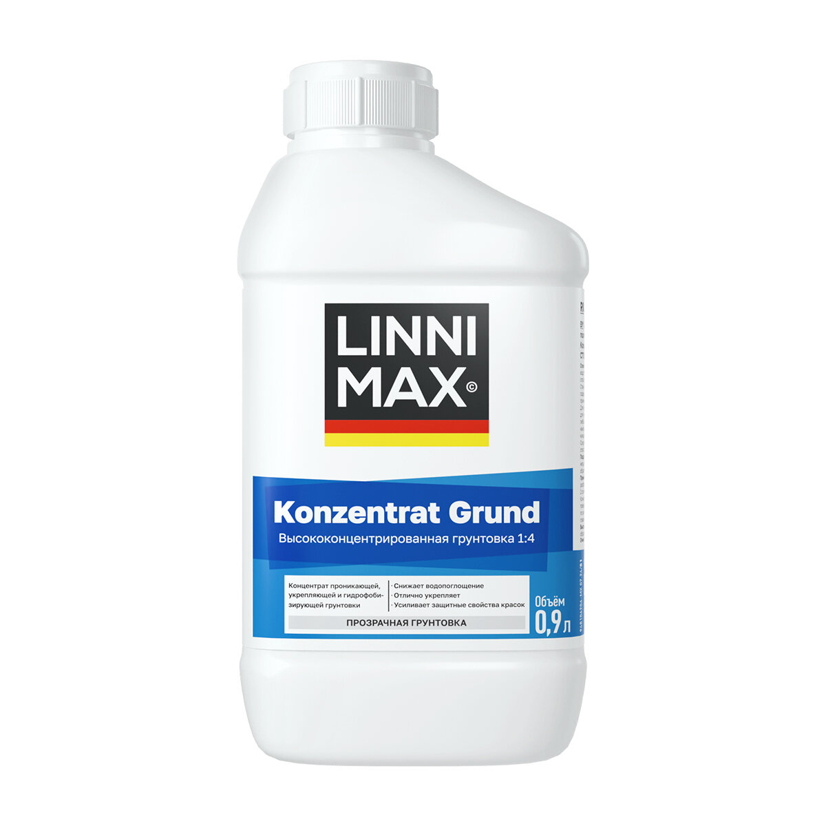 Грунтовка "KONZENTRAT GRUND" глубокого проникн. 0,9 Л (1) "LINNIMAX"
