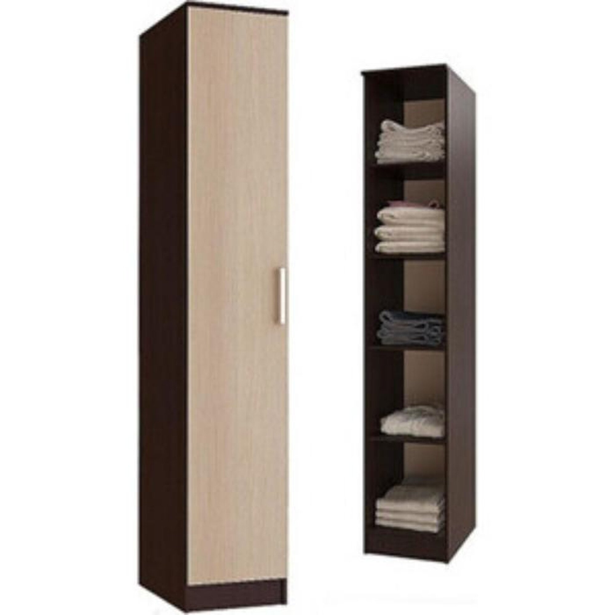 Шкаф-пенал Сима-ленд «Соло», ЛДСП, распашные двери, 400x490x2200 мм