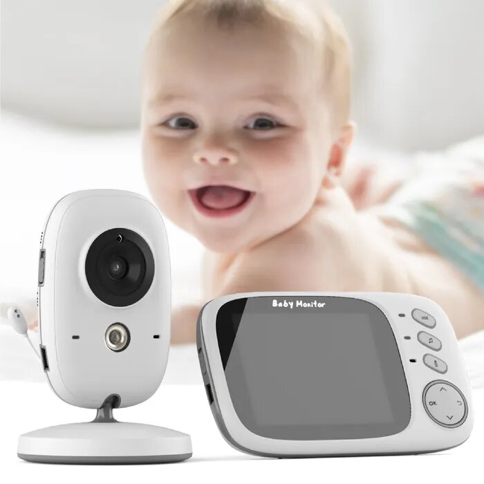 Беспроводная видеоняня Evo Mama с монитором. Радионяня с камерой и двусторонней связью.