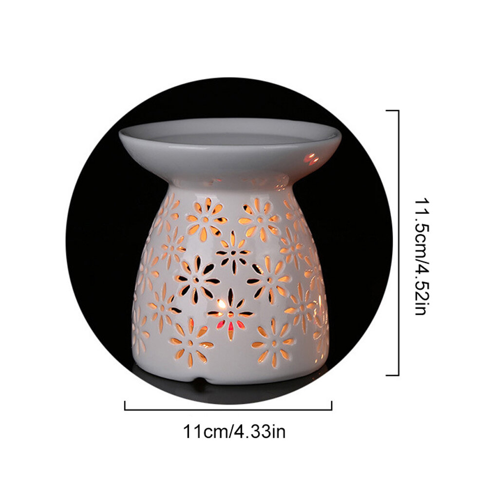 Восковая горелка для эфирного масла, керамическая арома-горелка, держатель для ароматерапии, ароматический диффузор для свечей, домашняя спальня
