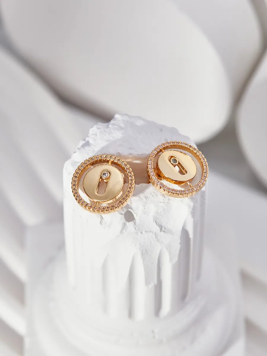 Серьги, кристаллы Swarovski, кристалл, фианит