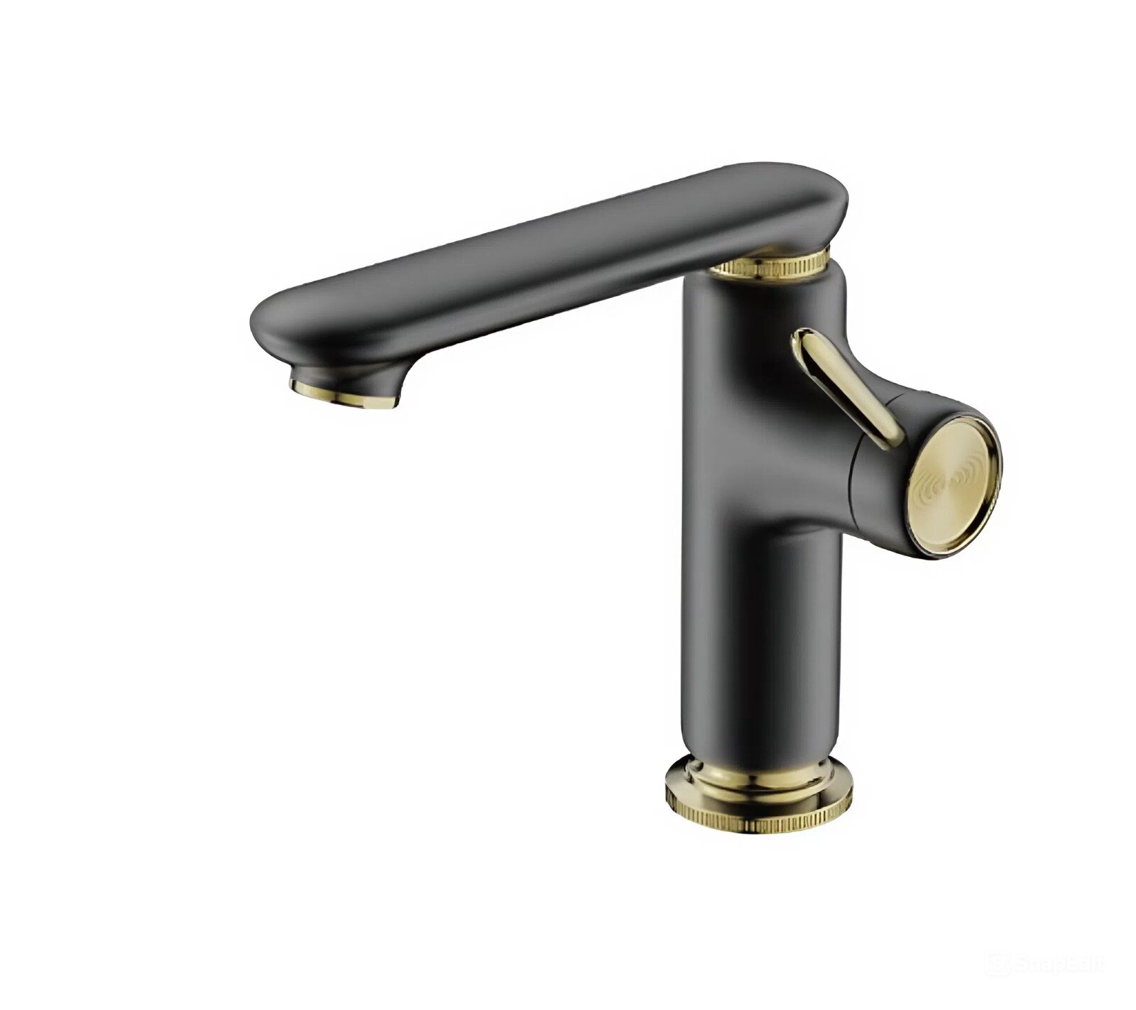 Смеситель для раковины Gappo G1009-63, черный/матовое золото