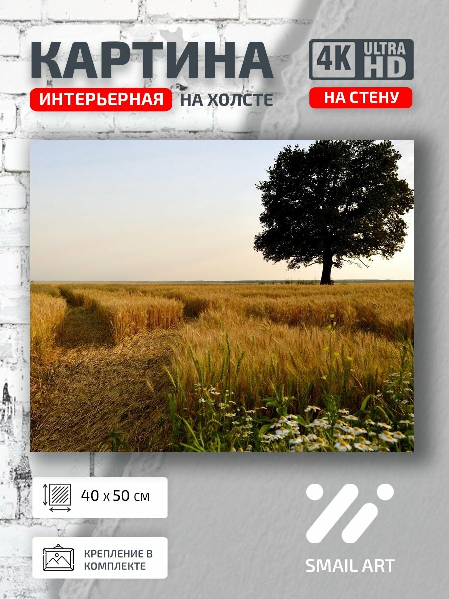 Картина на холсте интерьерная 40 на 50 на стену Горизонт Landscape для спальни пейзаж декор