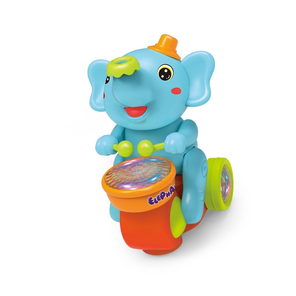 Музыкальные ходьбы слон барабанщик игрушки детские шарики дуют животные с помощью музыки легкие образование для сенсорного развития