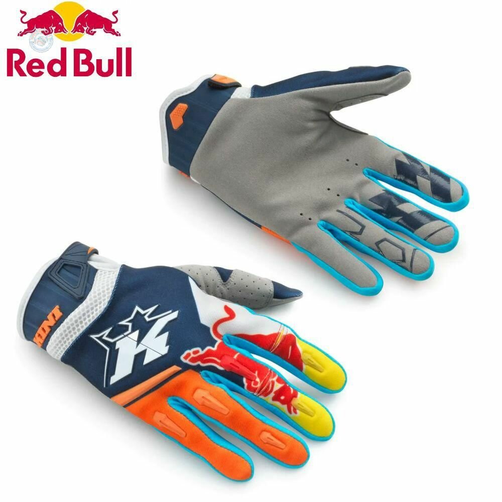 Перчатки для мотокросса и эндуро Red Bull KTM с защитой суставов и сенсорным экраном