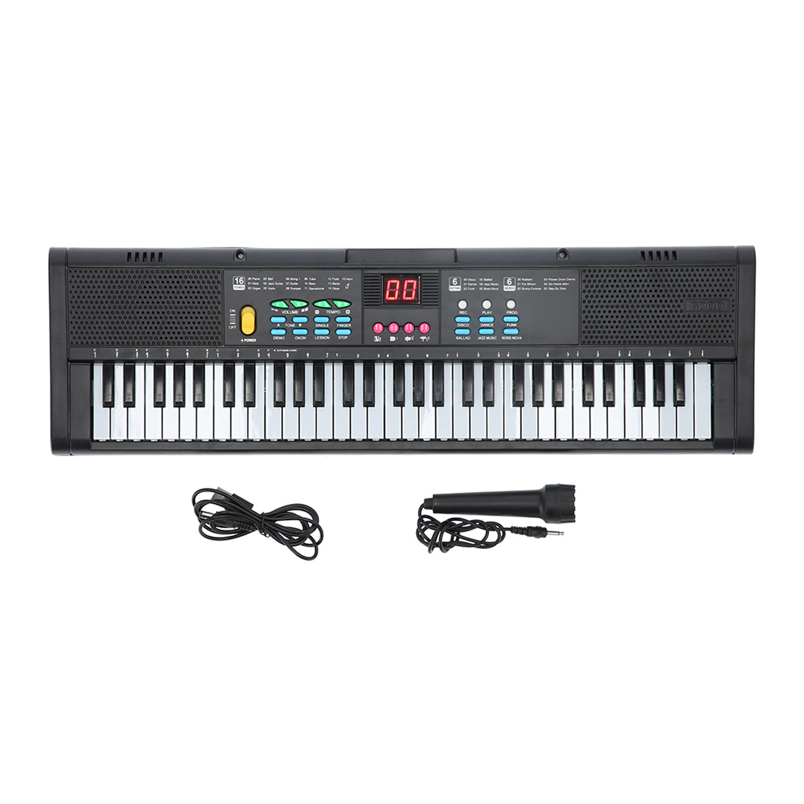 Kids Keyboard Piano Instrument 61 Keys Electric Digital Multifunctional Children with Microphone MQ6186
