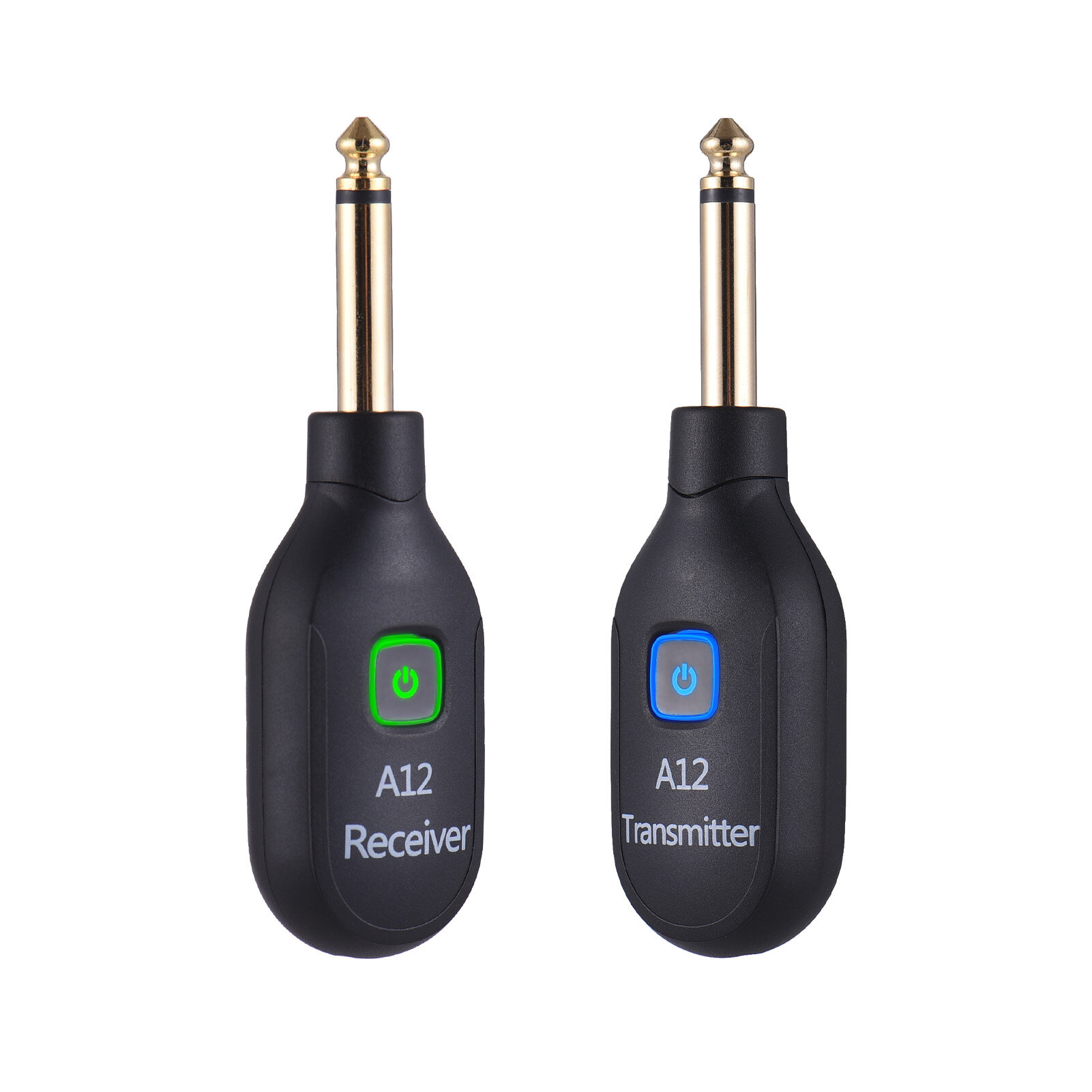 Система беспроводной передачи для гитары 2.4G, заряжаемая, портативная, с передатчиком и приемником, двойным переключением режимов, подключение и использование без настройки, автоматическое сопряжение для электрогитары, акустической гитары, баса,