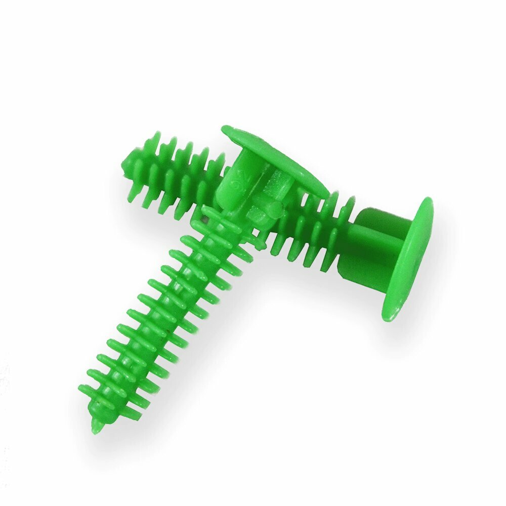 Гвозди Grace, для крепления плинтуса, ПВХ, полипропилен, зеленый, 50 штук