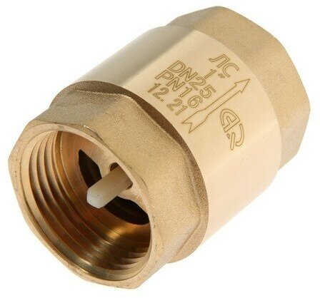 Клапан обратный AQUALINK, 1", внутренняя/внутренняя резьба, пластиковый сердечник
