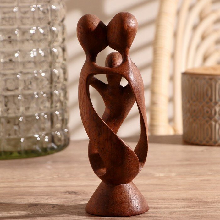 Сувенир «Семья», 20×6×6 см, дерево, коричневый