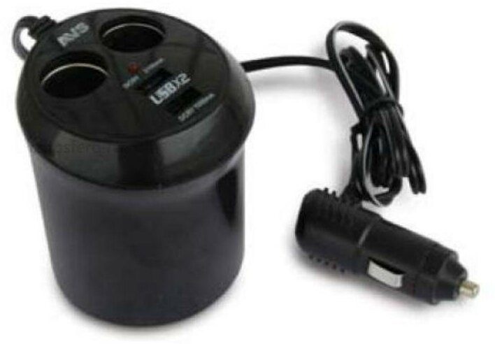 AVS A78117S разветвитель прикуривателя! 12/24V 2 выхода, USB\