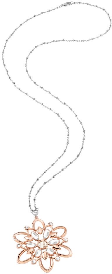 Колье, сталь, родирование, бриллиант, кристалл