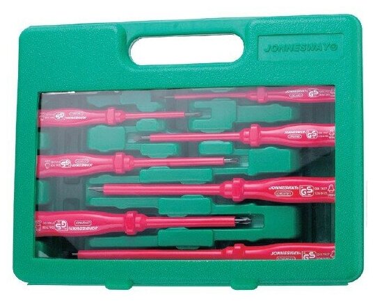 Набор отверток диэлектрических 8 пр. D02АP08S Jonnesway, 47054