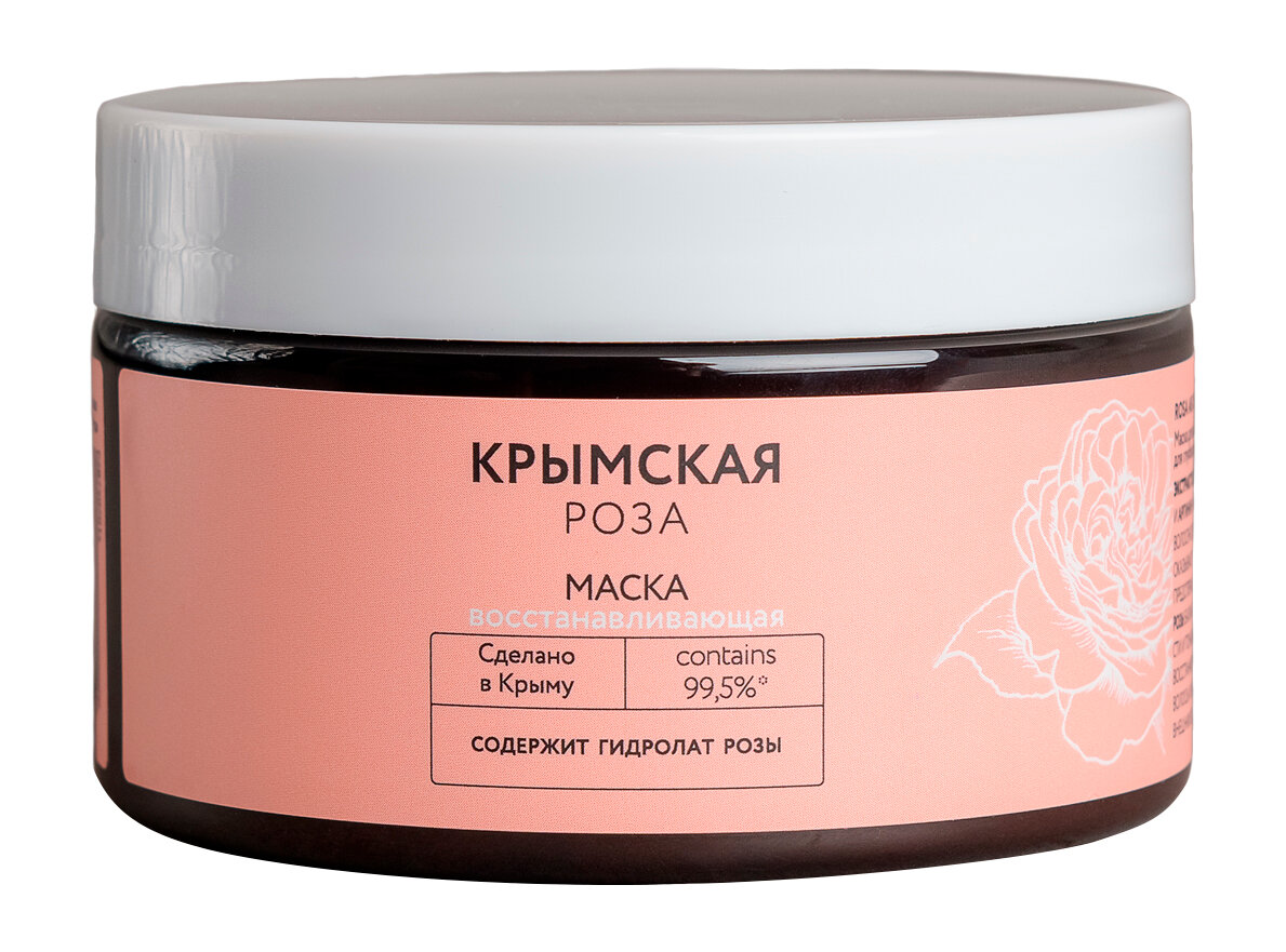Крымская роза Маска для волос Крымская Роза восстанавливающая, 250 мл