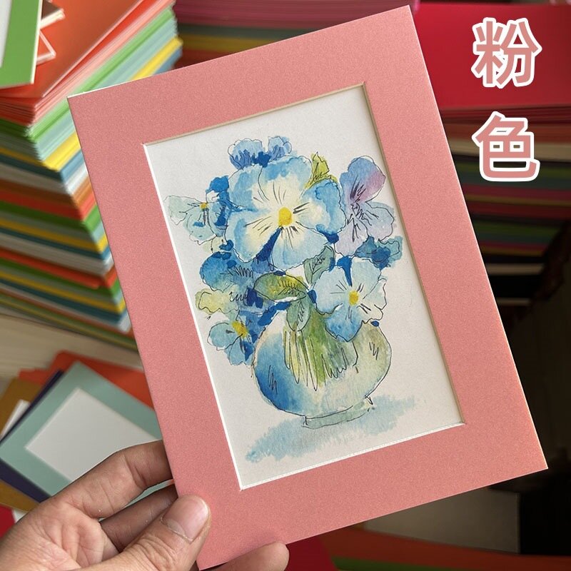 Горячая распродажа10 прямоугольных простых картонных рамок для картин формата A3/A4 для детских рисунков, толщиной 8 дюймов/4 дюйма.