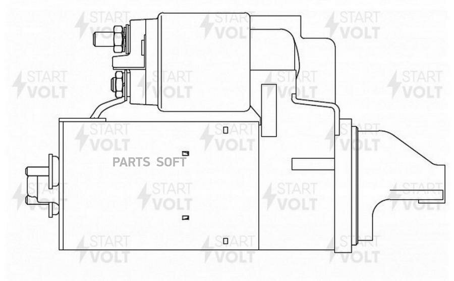STARTVOLT LST-0512 Стартер для а/м Daewoo Nexia (94-) 1.5i/Opel Vectra A (88-) 1.6i 1 4кВт (LSt 0512) ()