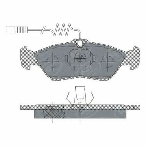 Колодки тормозные дисковые Sct SP232