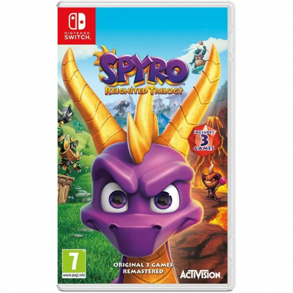 Игра Spyro Reignited Trilogy для Nintendo Switch (TSA-HAC-AT3CA-ITA) (Английская версия)