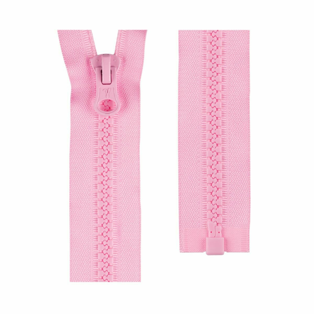 Молния трактор "GAMMA" Т-10 75 см Тип 10 10 шт. разъёмная однозамковая №133 св. розовый